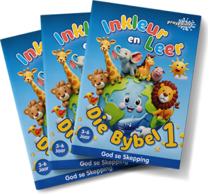 Inkleur en Leer die Bybel 1: God se Skepping - Praypaint Press